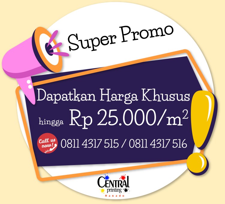 Central Print Manado-Tomohon – Digital Printing Indoor, Outdoor, UV Print