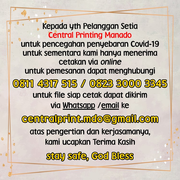 Central Print Manado-Tomohon – Digital Printing Indoor, Outdoor, UV Print